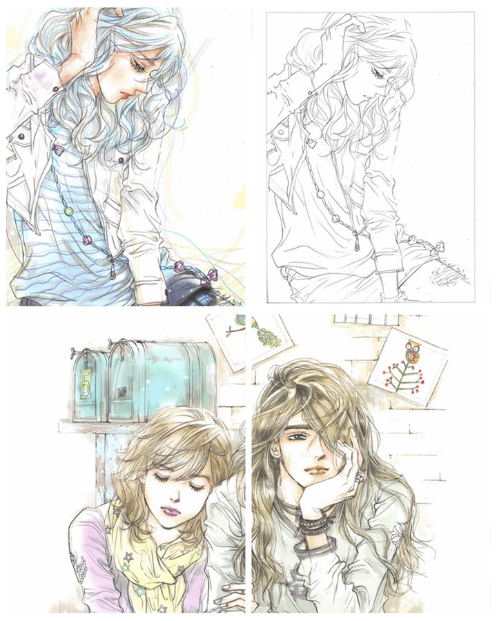 343. Won Soo Yeon Illustration Coloring Book - Kayliebooks
