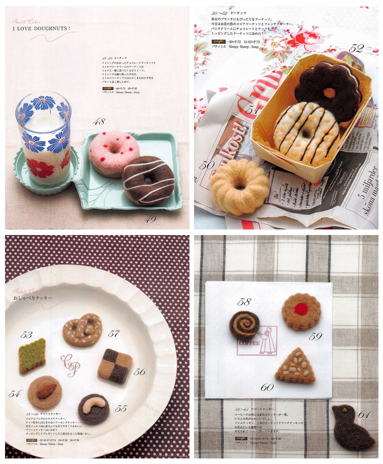 87 Wool Felted Sweets and Desserts - Kayliebooks