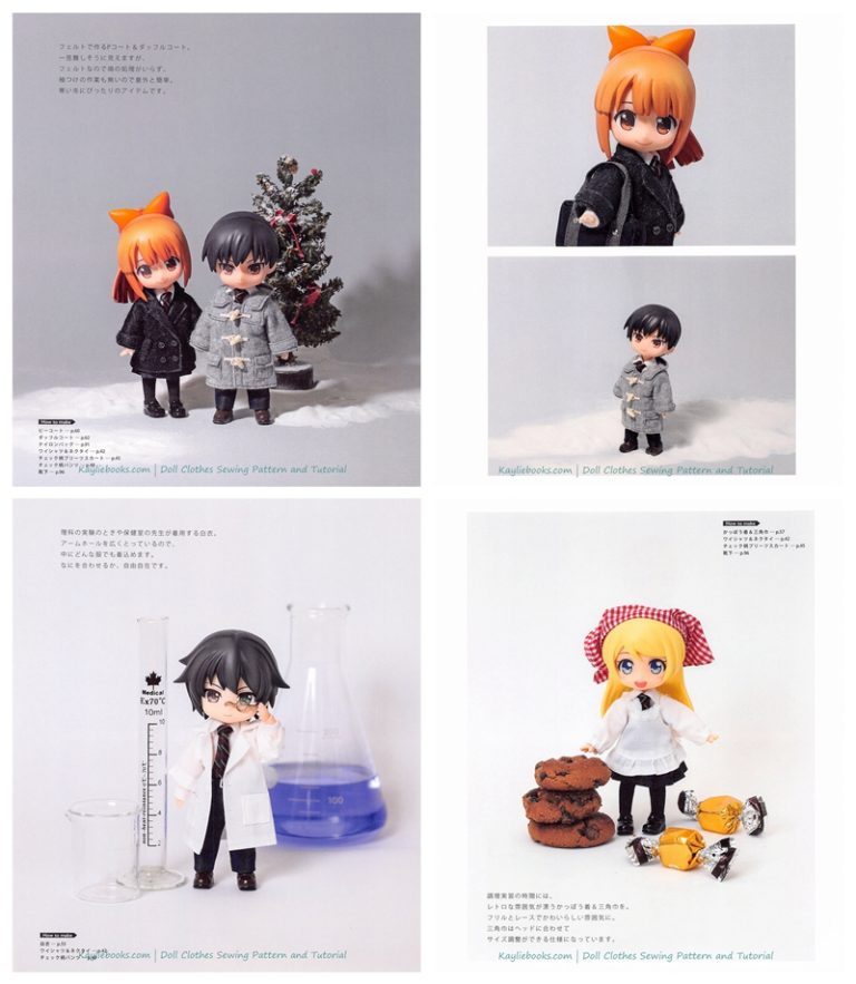 555. Nendoroid Doll Clothes Patterns Vol.2 ~ How to make school ...