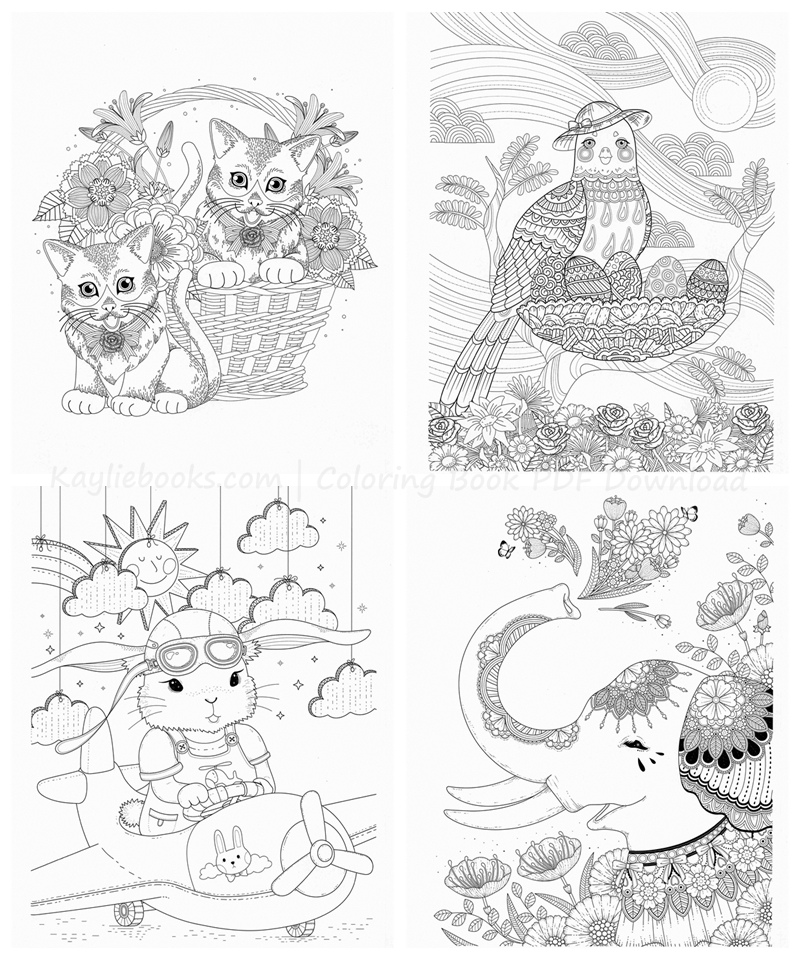 599. My Beautiful Animal Coloring Book - Kayliebooks