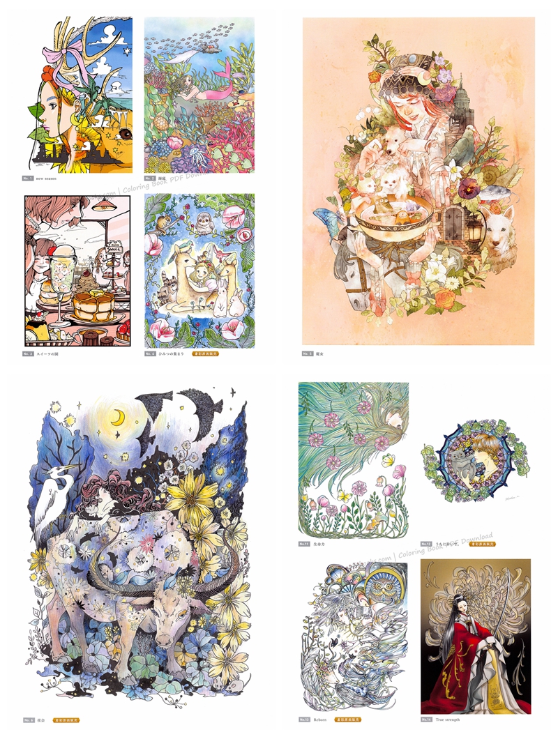 683. Art Coloring Book ~ Portrait Art Collection - Kayliebooks