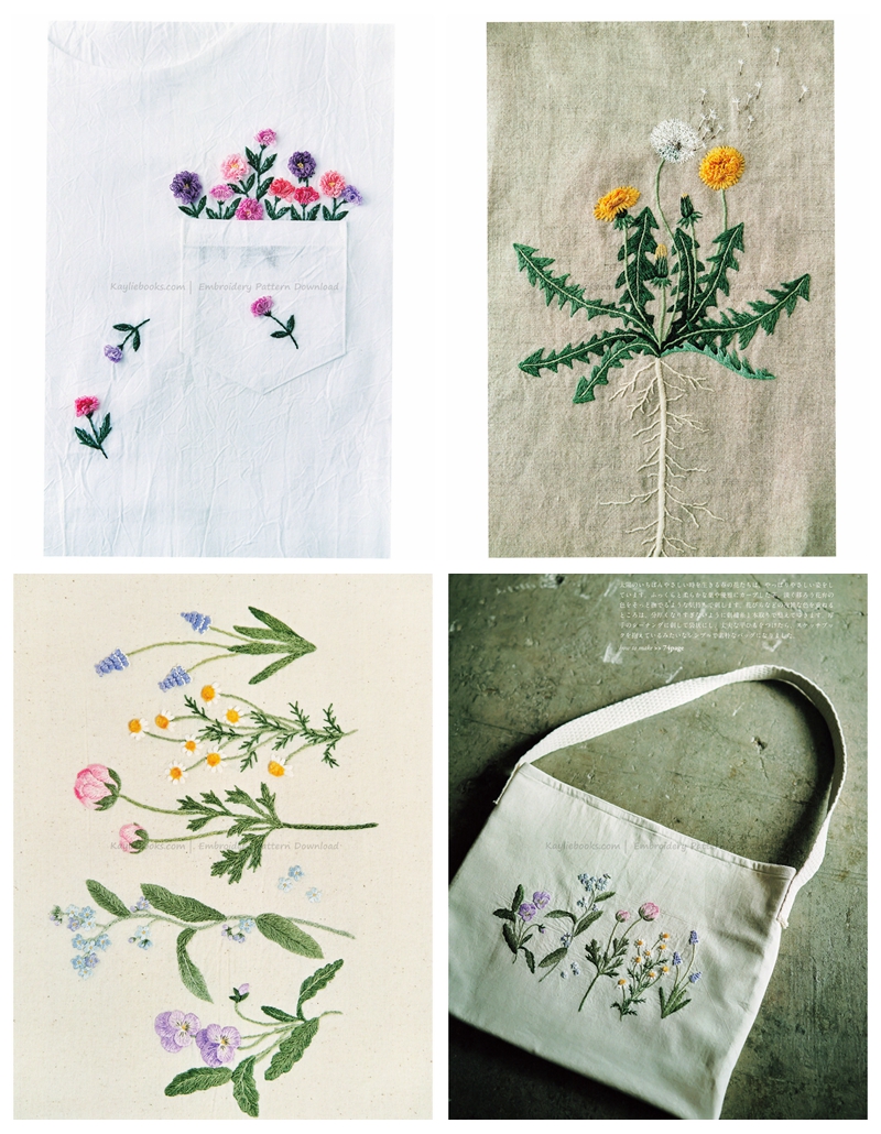 Juno's Botanical Embroidery Design Pattern Download - Kayliebooks