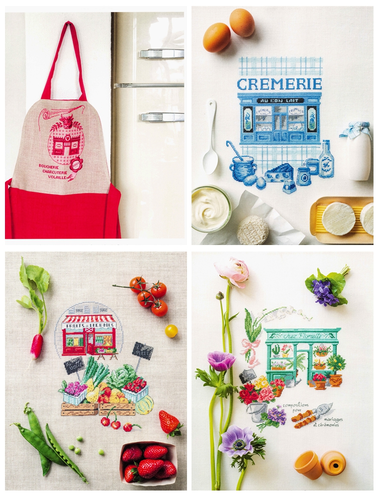 Tour across Paris with mise Meguri's 480 Point Cross Stitch Designs by ...