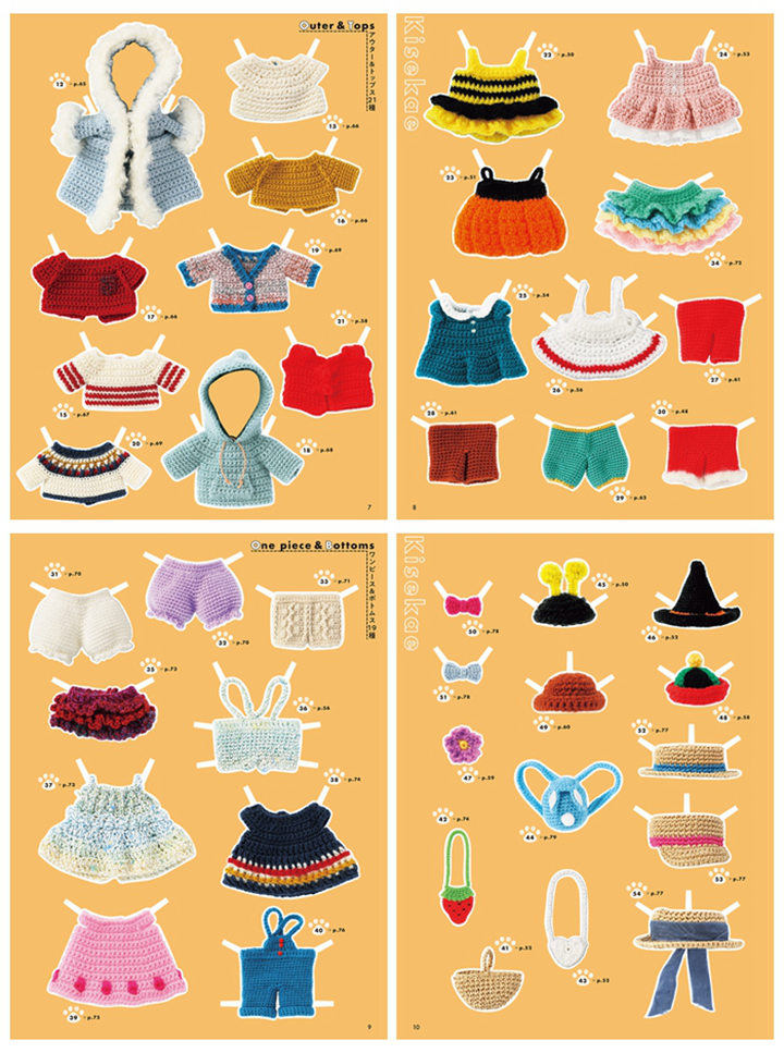 Amigurumi Doll and Changeable Clothes Crochet Pattern - Kayliebooks