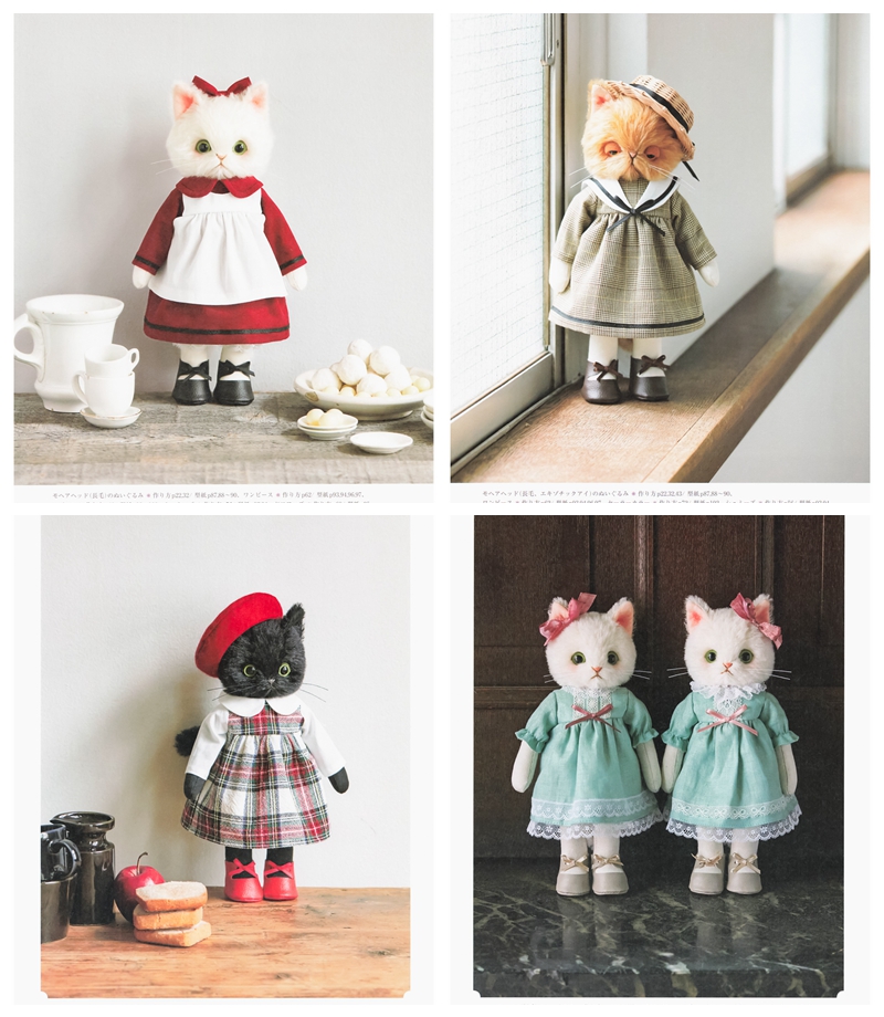Creative Dress-Up Cat Plushies - 15 Handmade Cat Doll Sewing Pattern ...