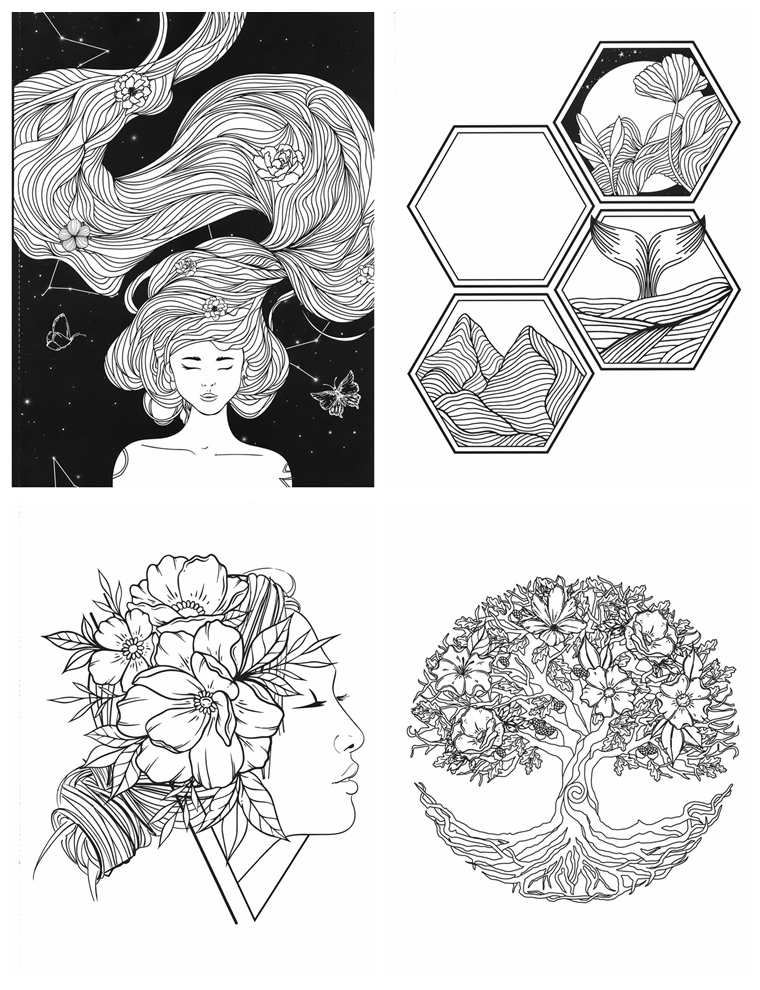 958 Express Yourself Mindfulness Coloring Book - Kayliebooks